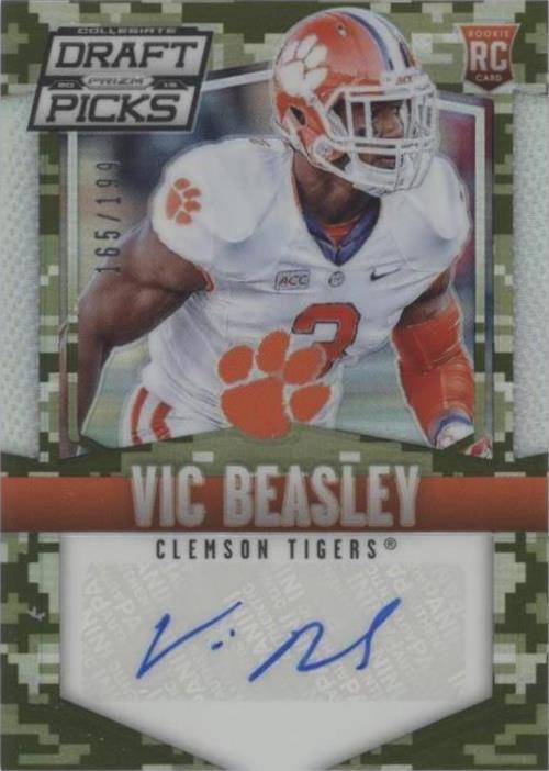 2015 Panini Prizm Collegiate Draft Picks - Vic Beasley #150 Camo Prizm ...