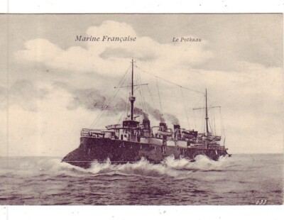 CPA 83 TOULON MARINE MILITAIRE FRANCAISE Le POTHUAU Croiseur Cuirassé ...