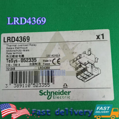 1PC LRD4369 New Schneider Thermal Overload Relay LRD4369 110-140A fast ...