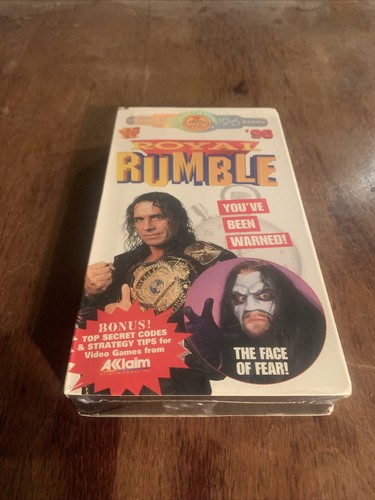 WWF Royal Rumble 1996 VHS Coliseum Video Tape WWE Bret Hart Undertaker ...