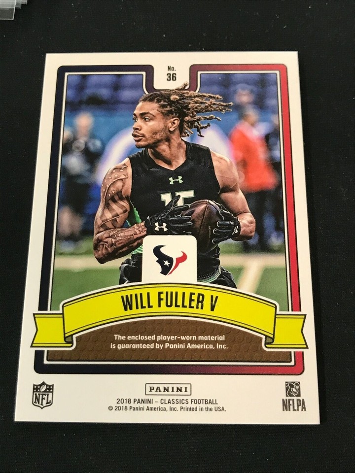 2018C Classics WILL FULLER V Jersey Saturday Swatches #36 Houston ...