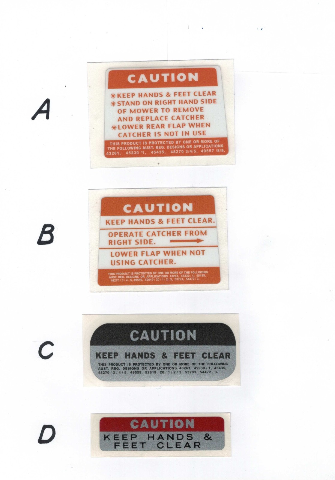 Victa Vintage Mower CAUTION Repro Decals | eBay Australia
