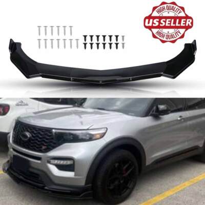 Front Bumper Lip Body Kit Spoiler For Ford Explorer ST Sport 2010 2012 ...