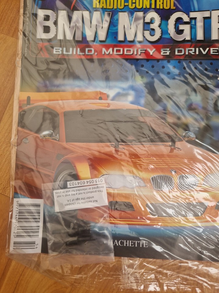 1/10 HACHETTE BUILD THE BMW M3 GTR RC T4SN THUNDER TIGER CAR KIT ISSUE ...