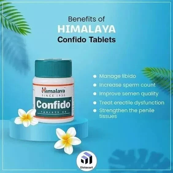Himalaya Confido Tablet For Men's Health 4 Box 60 Tabs Each FREE SHIP ...