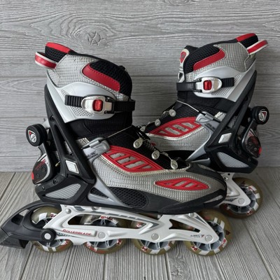 Rollerblade Crossfire XT Red/Black Rollerblades 90mm Size 10.5 TFS Lace ...