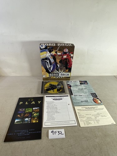 Road Rash Electronic Arts CD ROM PC Computer Game Vintage big box 9F32 ...