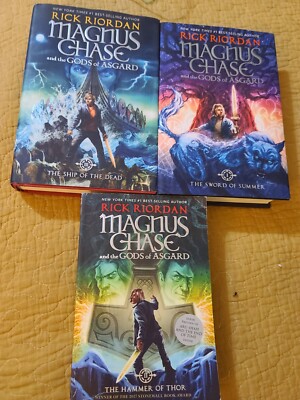 Magnus Chase and the Gods of Asgard Complete Set of 3 Rick Riordan ...