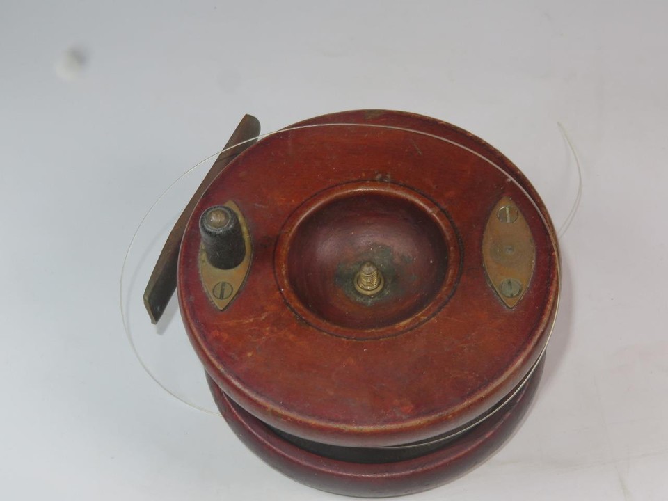VINTAGE MILWARDS Wood & Brass Centrepin Fishing Reel 4 Inch | eBay UK