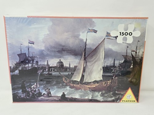 RARE Piatnik #5462 Backhuyzen: Der Hafen von Amsterdam 1500 Piece ...
