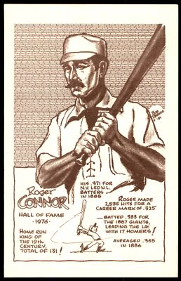 1981 BOB PARKER HALL OF FAME - SERIES 3 - ROGER CONNOR NEW YORK GIANTS ...