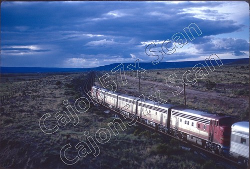 Original Slide- ATSF Santa Fe F& AABBBA Set Going Away In Grants, NM Area 9/67 | eBay