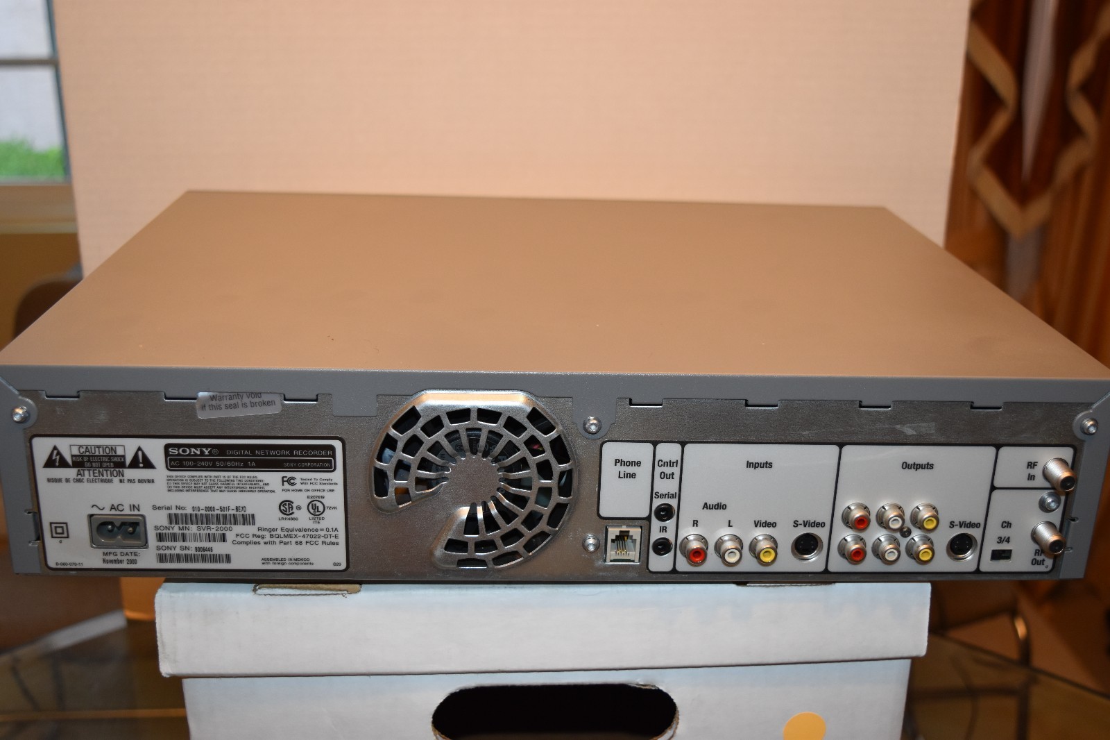 Sony TiVo DVR SVR-2000 Digital Network Recorder 30 Hours + Remote *For ...