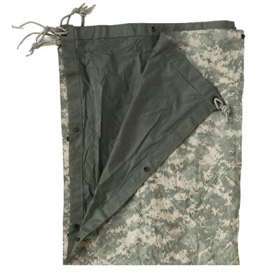 GI Reversible Waterproof Field Tarp, ACU/Foliage Ripstop Nylon, Used ...