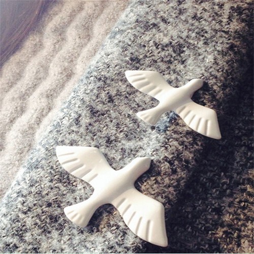 Metal Alloy Fashion Jewelry Dove Pins Badge White Dove Brooch Metal ...