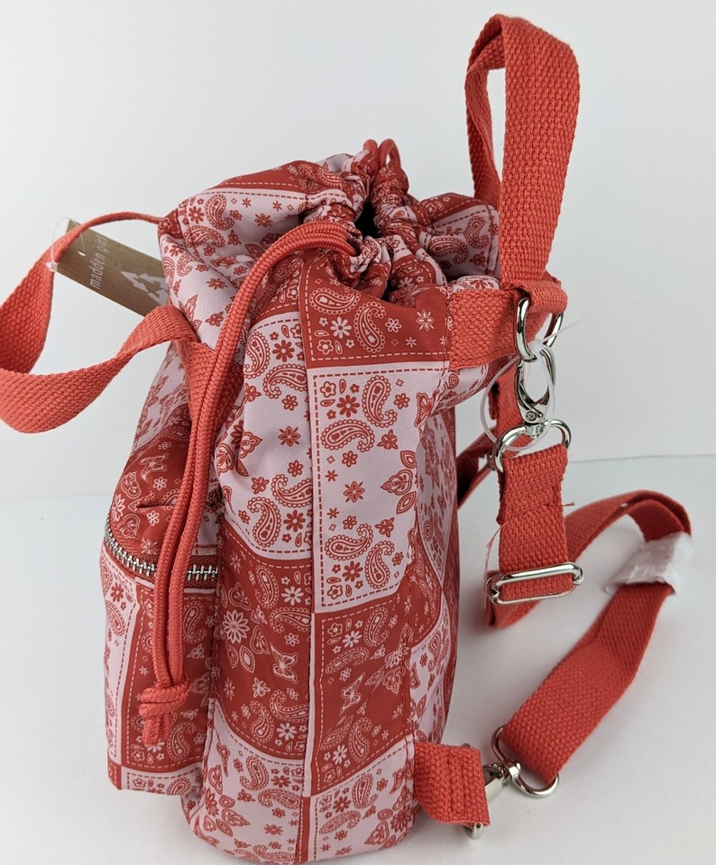 Madden Girl Mini Backpack Purse Terra Cotta Color with Paisley ...