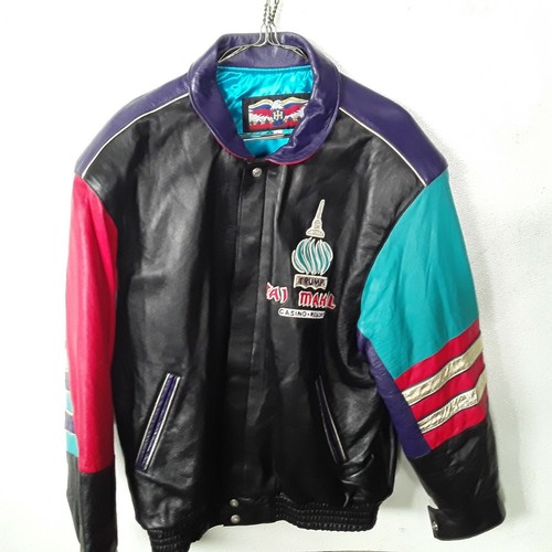 *RARE* TRUMP Taj Mahal Leather Jacket - L *Special Edition* Jeff ...