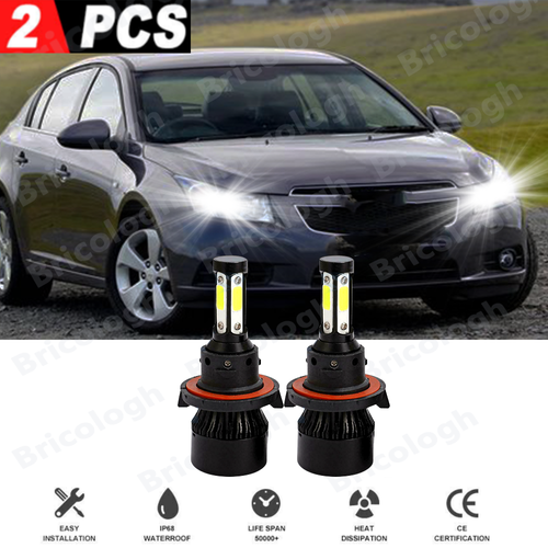For Chevy Cruze 2011 2012 2013 2014 2015 LED Headlight Bulbs Combo Hi ...