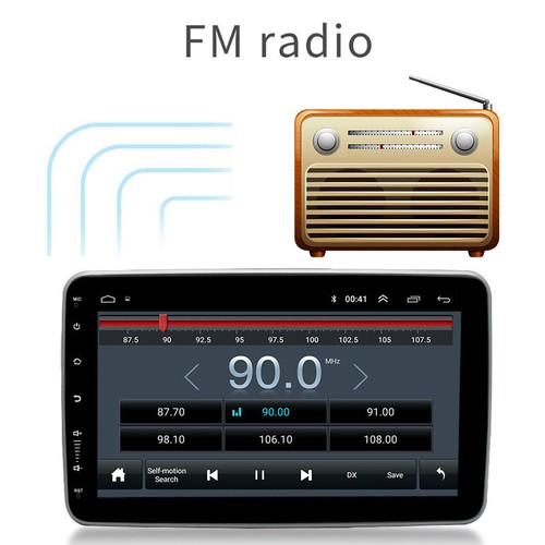 9in 1Din Rotation WiFi Android Car Stereo Receiver Radio player GPS ...