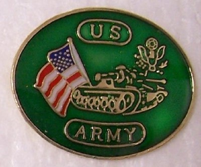 Hat Pin Military U S Army Tank Insignia NEW green Lapel Pin Push Pin | eBay
