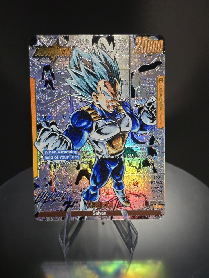 Dragon Ball Super Fusion World Vegeta FB02-105 Leader Custom Art | eBay