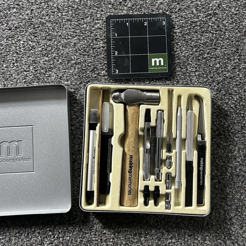 Making Memories Scrapbooking Tool Kit in Metal Tin Complete Craft Set ...