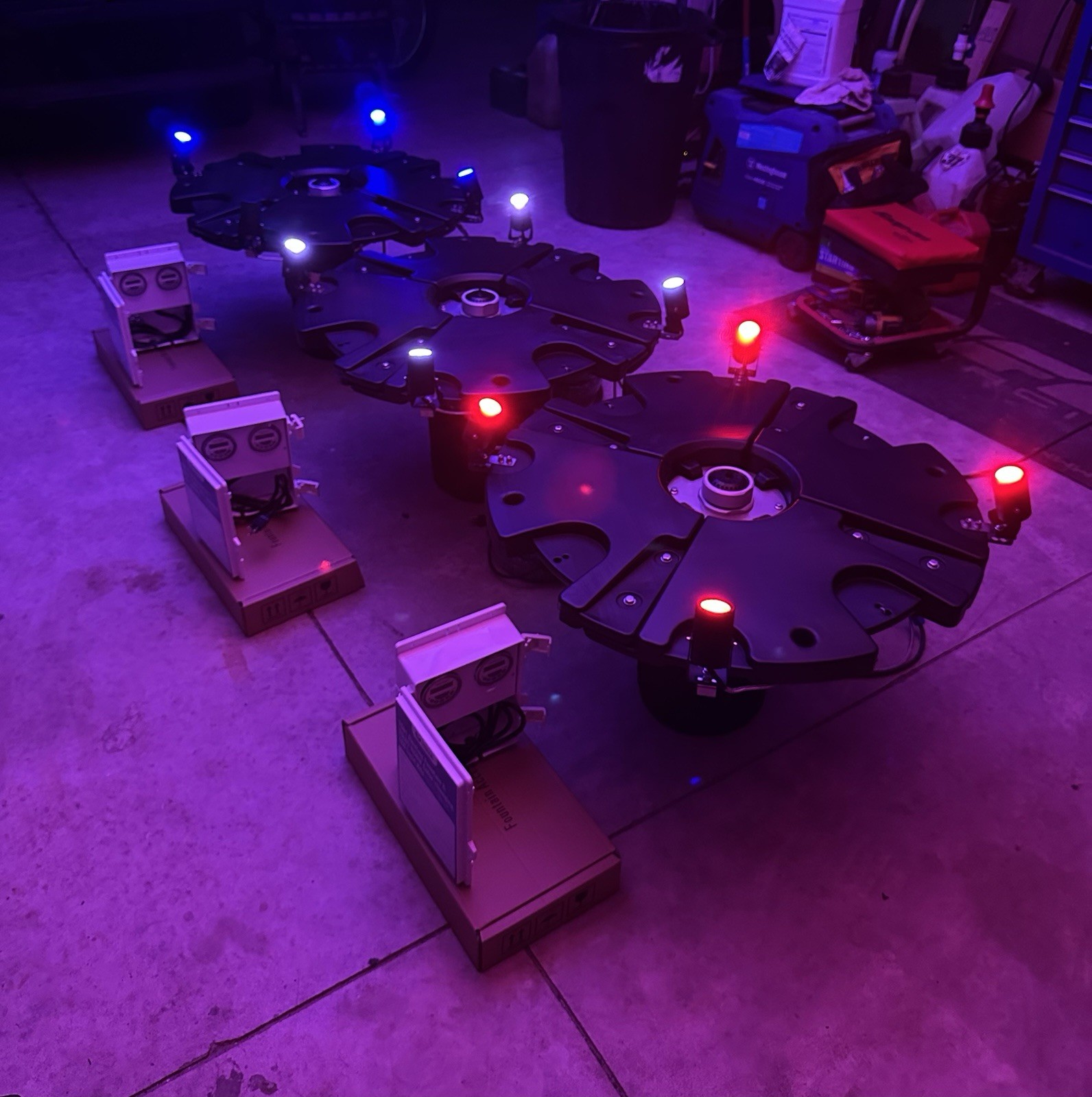 Hqua FS01 Floating Pond Fountain W/ Color Changing Light Kit 1/2HP 13 ...