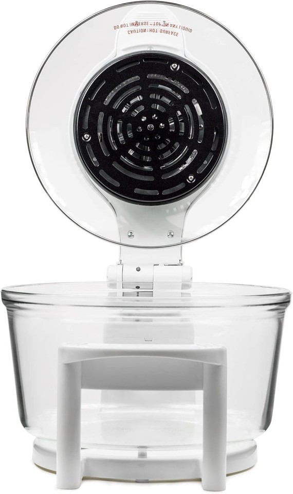 Digital Halogen Oven Cooker Hinged Lid White Accessories Spare Bulb ...