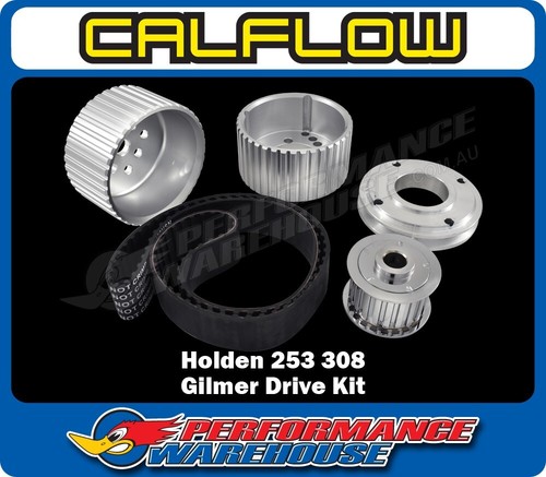 Holden 253 308 Gilmer Drive Kit Silver Billet Aluminium w/Belt ...