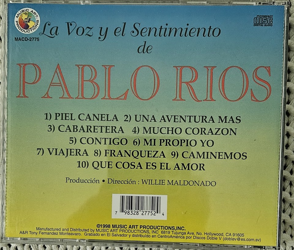 Pablo Rios - La Voz y el Sentimiento de Pablo Rios (1998, Music Art ...