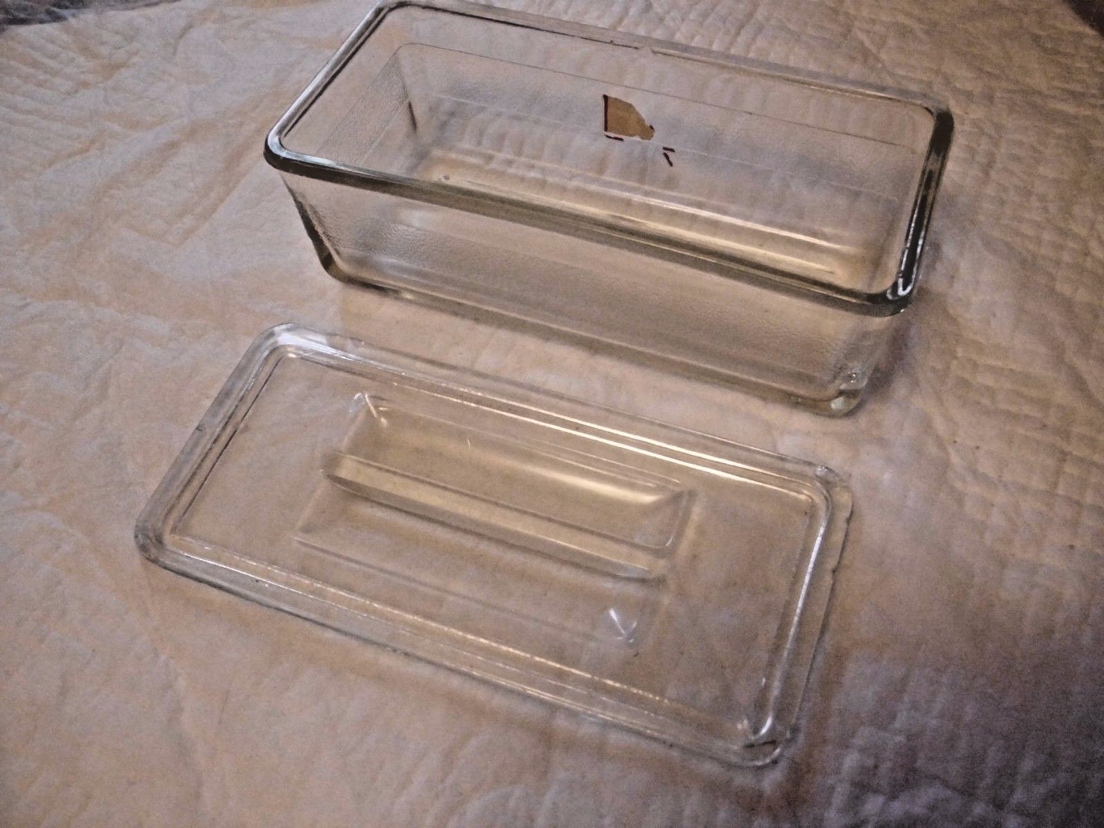 Clear Glass Rectangle Refrigerator Jar with Lid | eBay