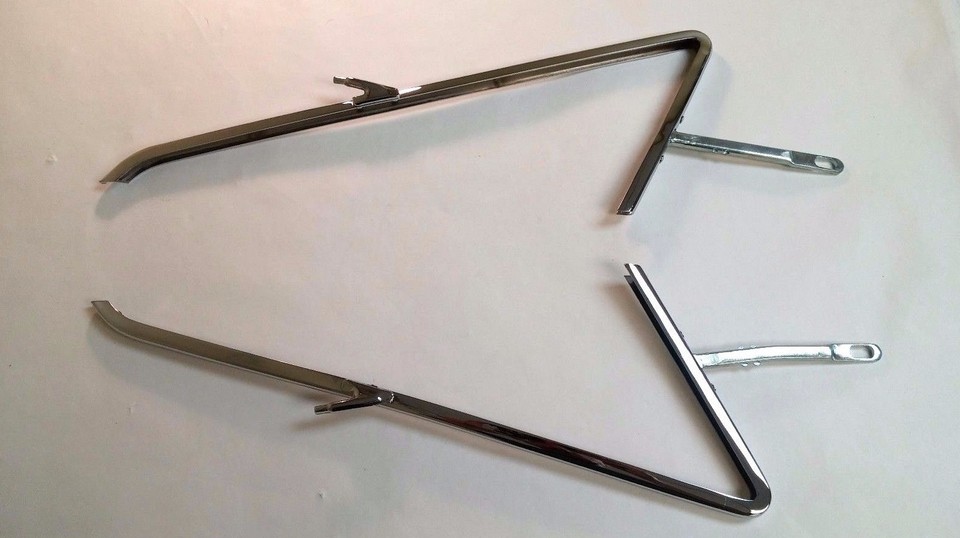 Vent Wing Window Chrome Frame 1965 1966 1967 1968 Chevy Impala HT ...