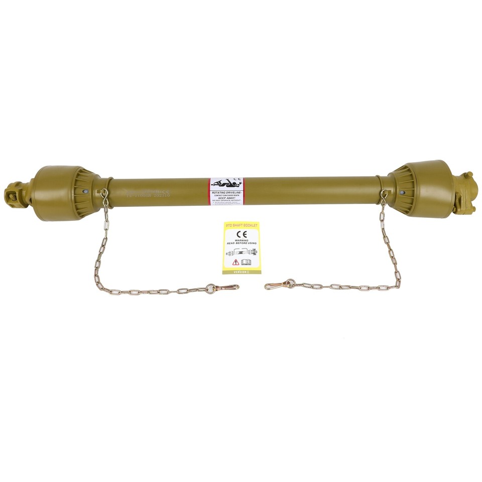 PTO Drive Shaft w/Security Chain Fit For Brush Hog Finish Mower Rotary ...