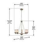 Hampton Bay 5-Light Brushed Nickel Chandelier | eBay