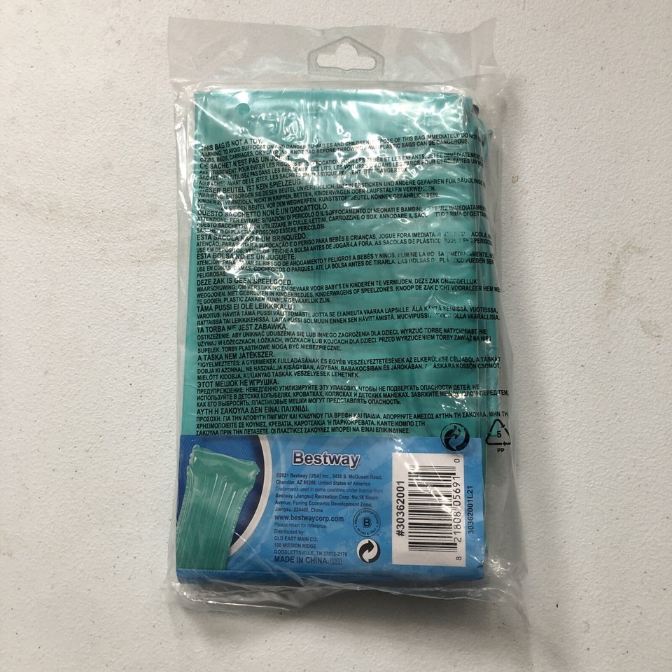 H2O Go! Inflatable Pool Lounge Mat Beach Air Mattress Floaty Raft Teal ...