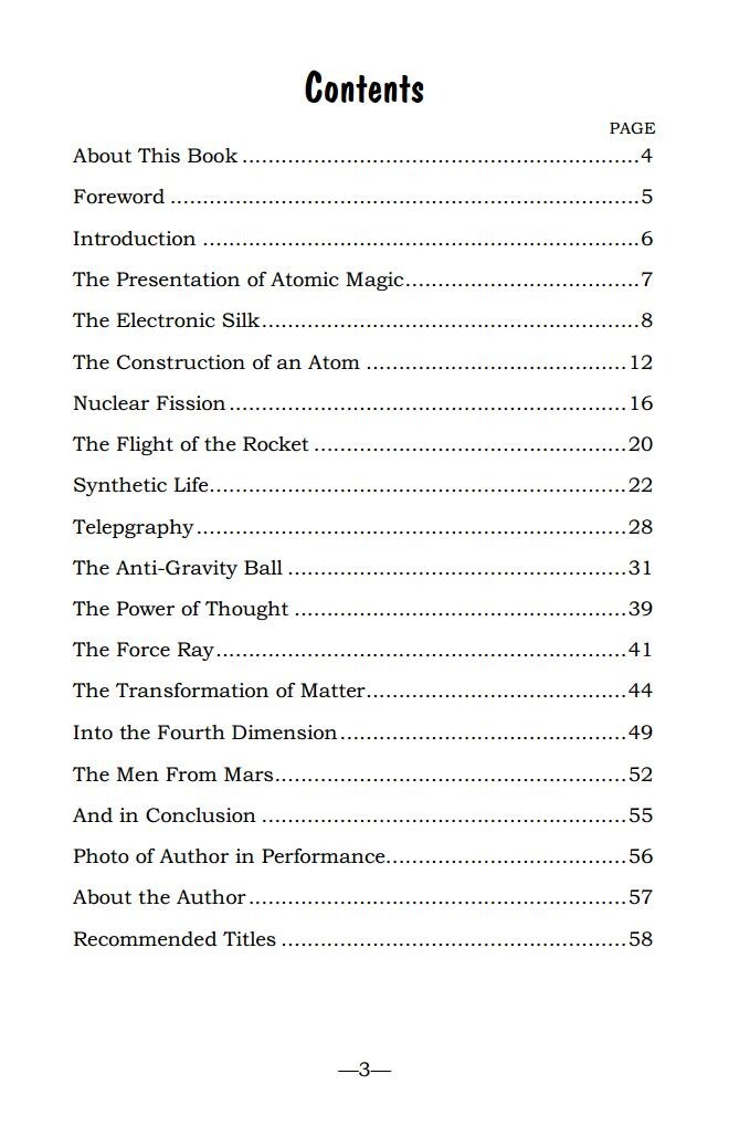 Atomic Magic by Ormond McGill (Science fiction magic you can do) | eBay