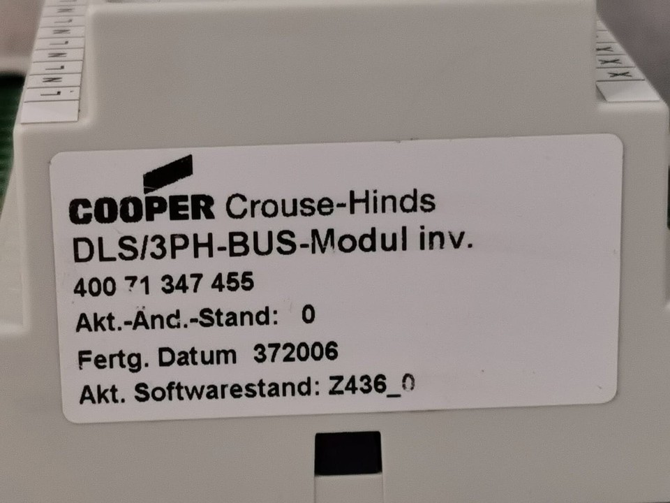 COOPER DLS/3PH-BUS-Modul Inv. 400 71 347 455 Without Label on Top | eBay