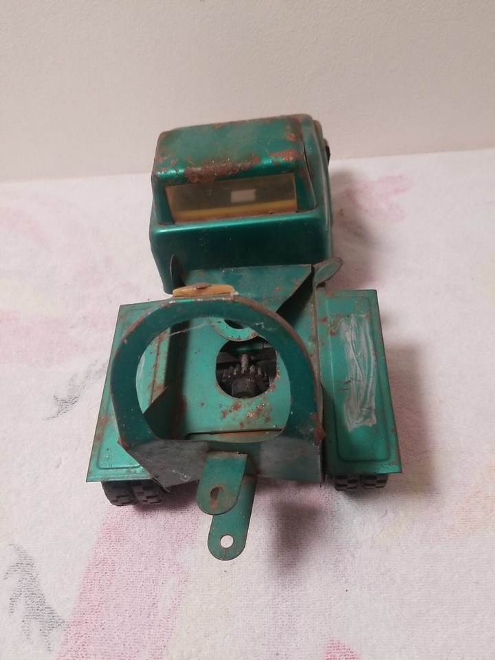 VTG Structo Ready Mix Concrete Cement Mixer Truck Green Pressed Steel ...
