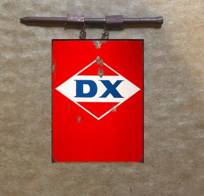 METAL O SCALE HANGING BUILDING SIGN 1:18 DX OIL GAS STATION LAYOUT ...