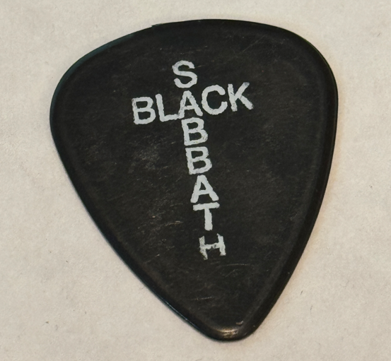 Black Sabbath Geezer Butler Signature Guitar Pick Tour Concert Stage ...