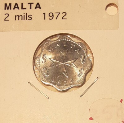 1972 Malta 2 Mils Aluminum-Magnesium Coin UNC | eBay