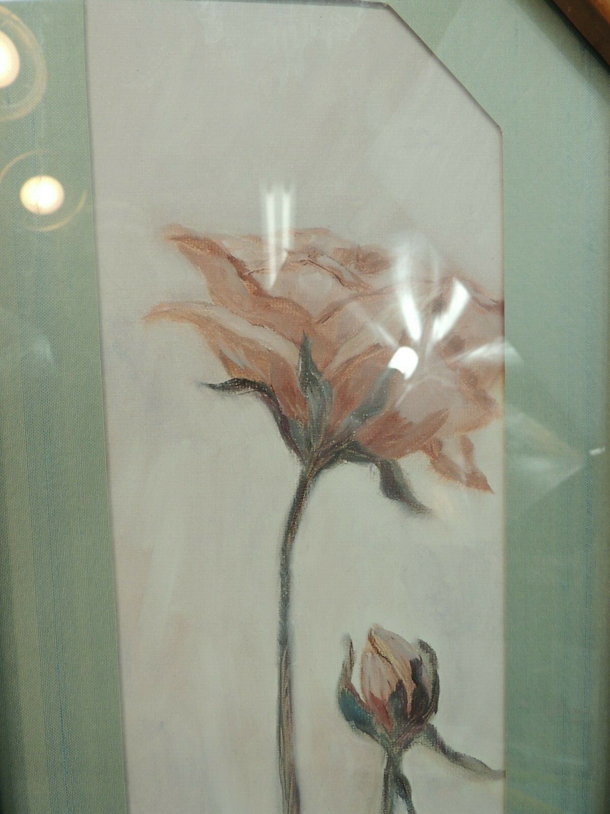 SANDY MADDEN WALKER SET OF PRINTS SIGNED FRAMED NUMBERED FLORAL ROSE ...