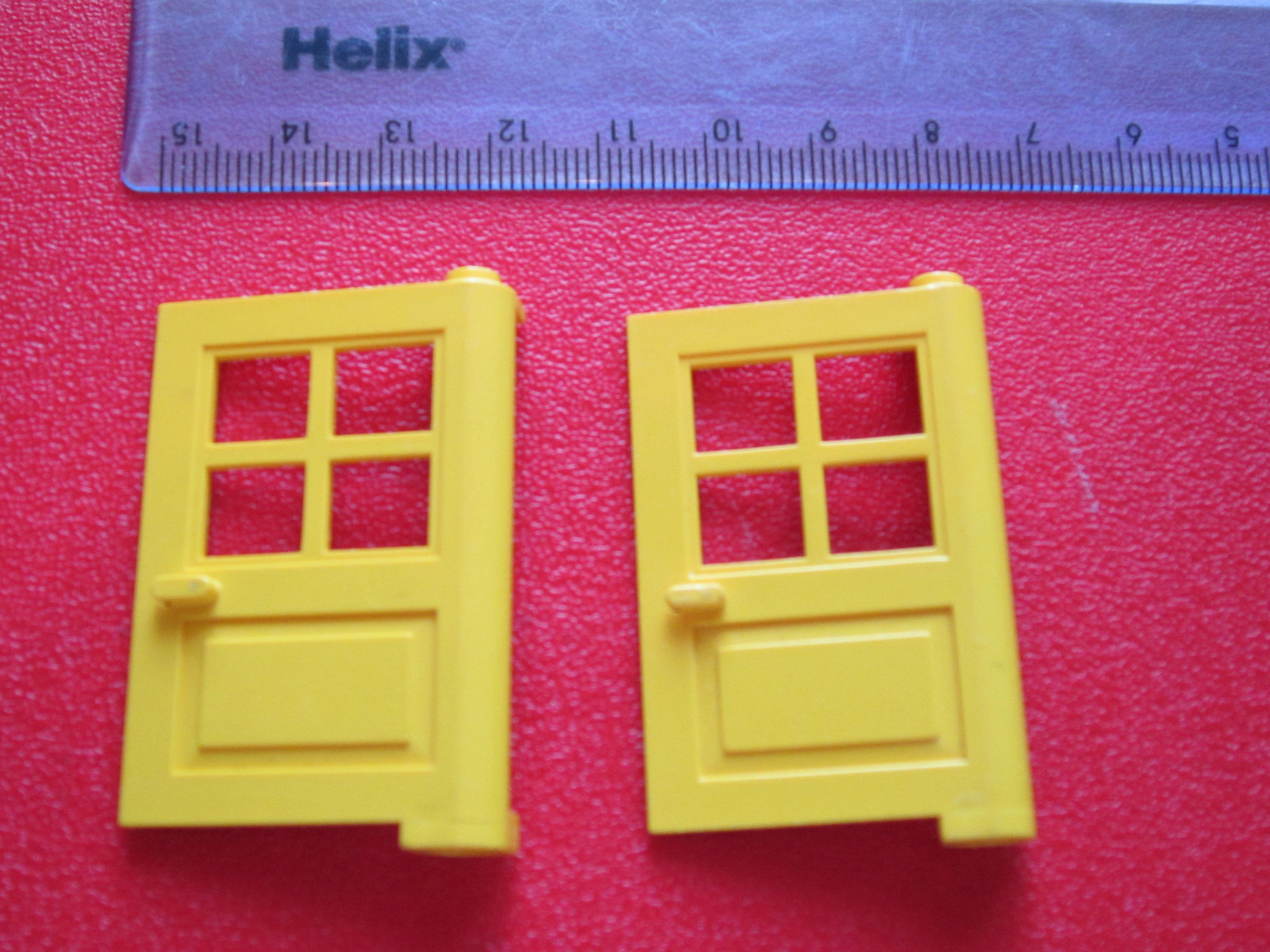 Lego 2 x Modern Hinged House Door with 4 Window YELLOW | eBay UK