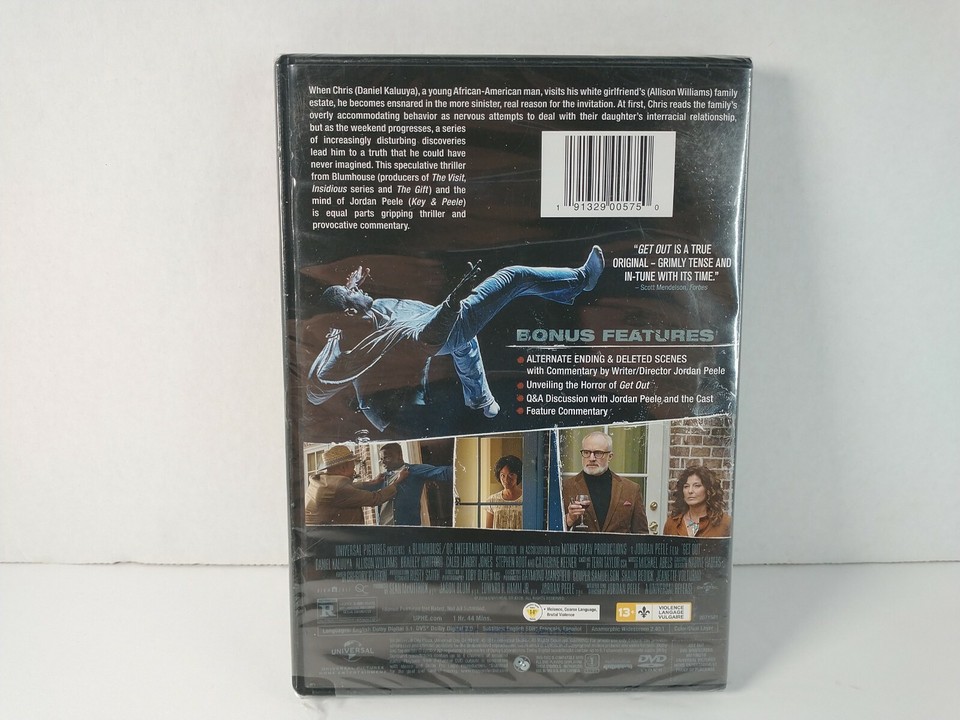 Get Out DVD 2017 Jordan Peele's Movie NEW SEALED 191329005750 | eBay