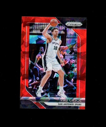 2018-19 Prizm RED CRACKED ICE REFRACTOR SP PAU GASOL! SA Spurs STAR | eBay