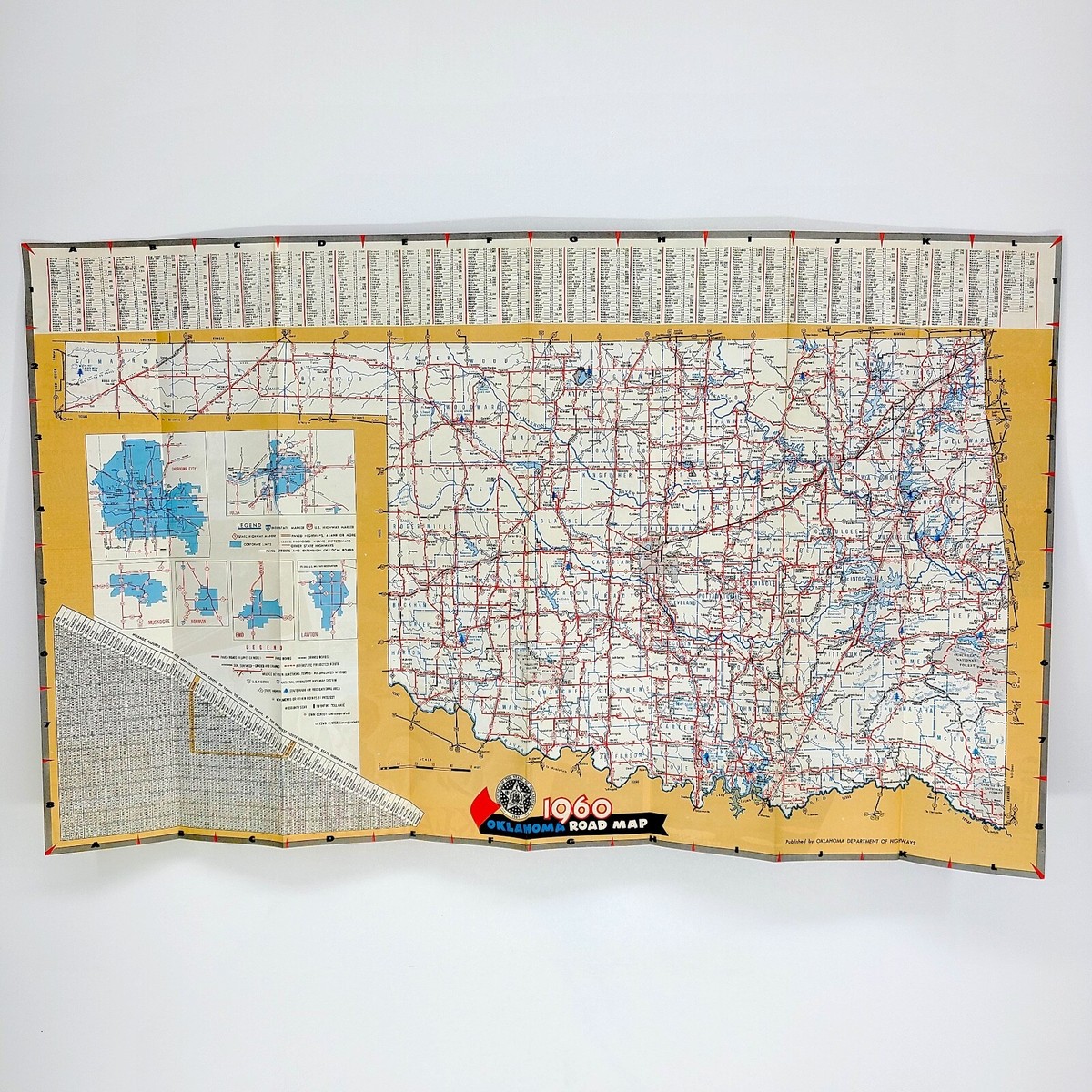 Oklahoma State Highway Map