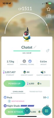 PoGo Trade Chatot Pokémon *Read Description* Safe and Fast | eBay