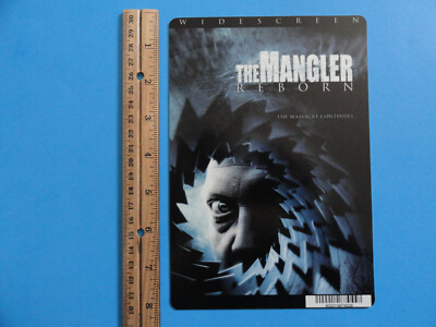 THE MANGLER REBORN - BLOCKBUSTER VIDEO SHELF BACKER CARD 5"X8" | eBay
