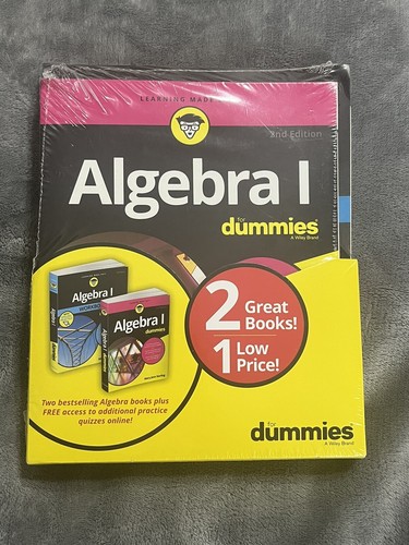 Algebra I for Dummies Book + Workbook Bundle by Mary Jane Sterling ...