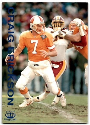 1995 Pacific Gridiron Craig Erickson Tampa Bay Buccaneers #58 | eBay